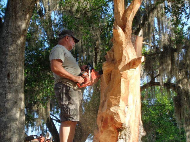 Chain Saw Carvings - March 2017 - Mark Rice | Umatilla Florida